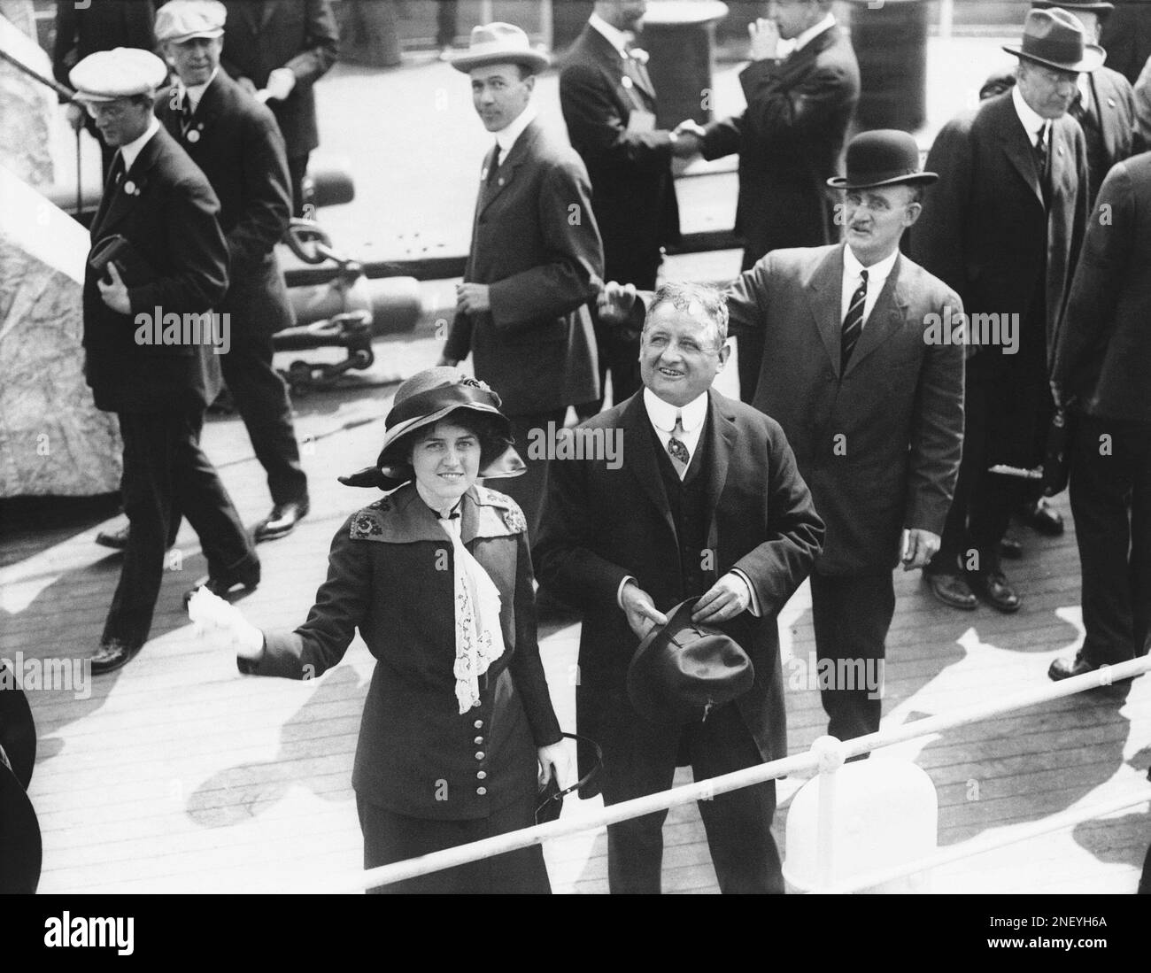 Boston Mayor John F. Fitzgerald in 1910 with his daughter Rose who ...
