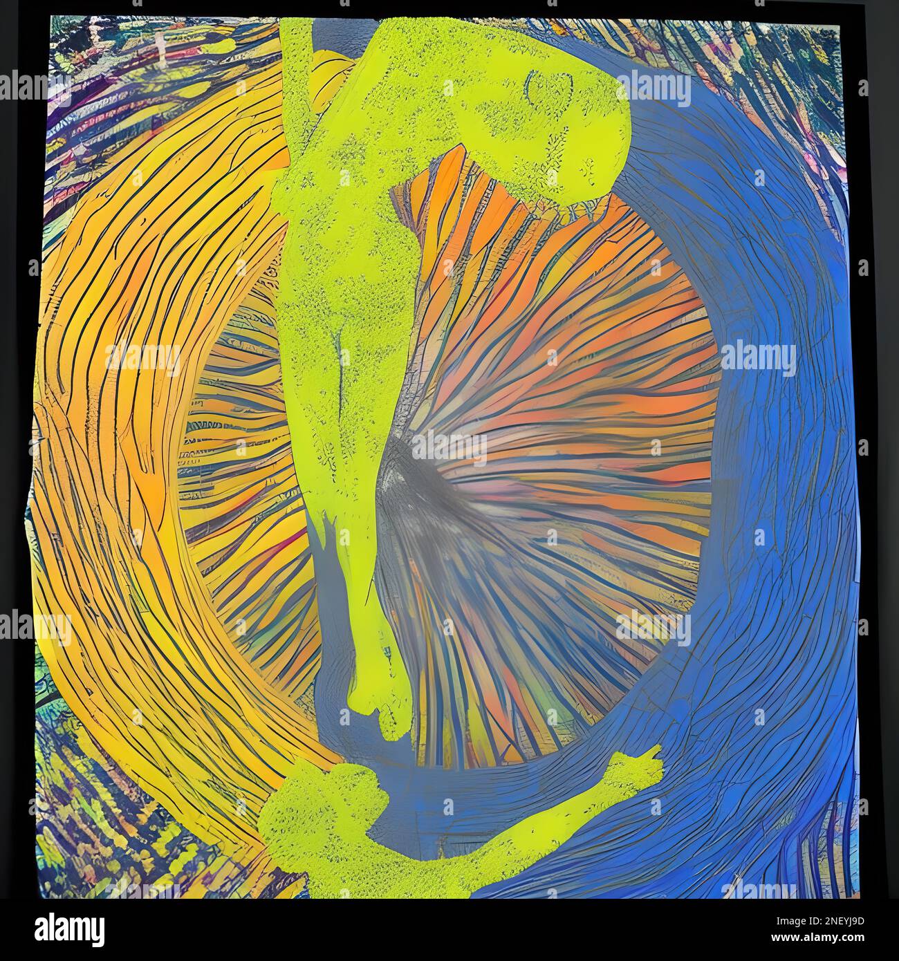 Surreal illustration about the seeker and the dark side of the psyche ...