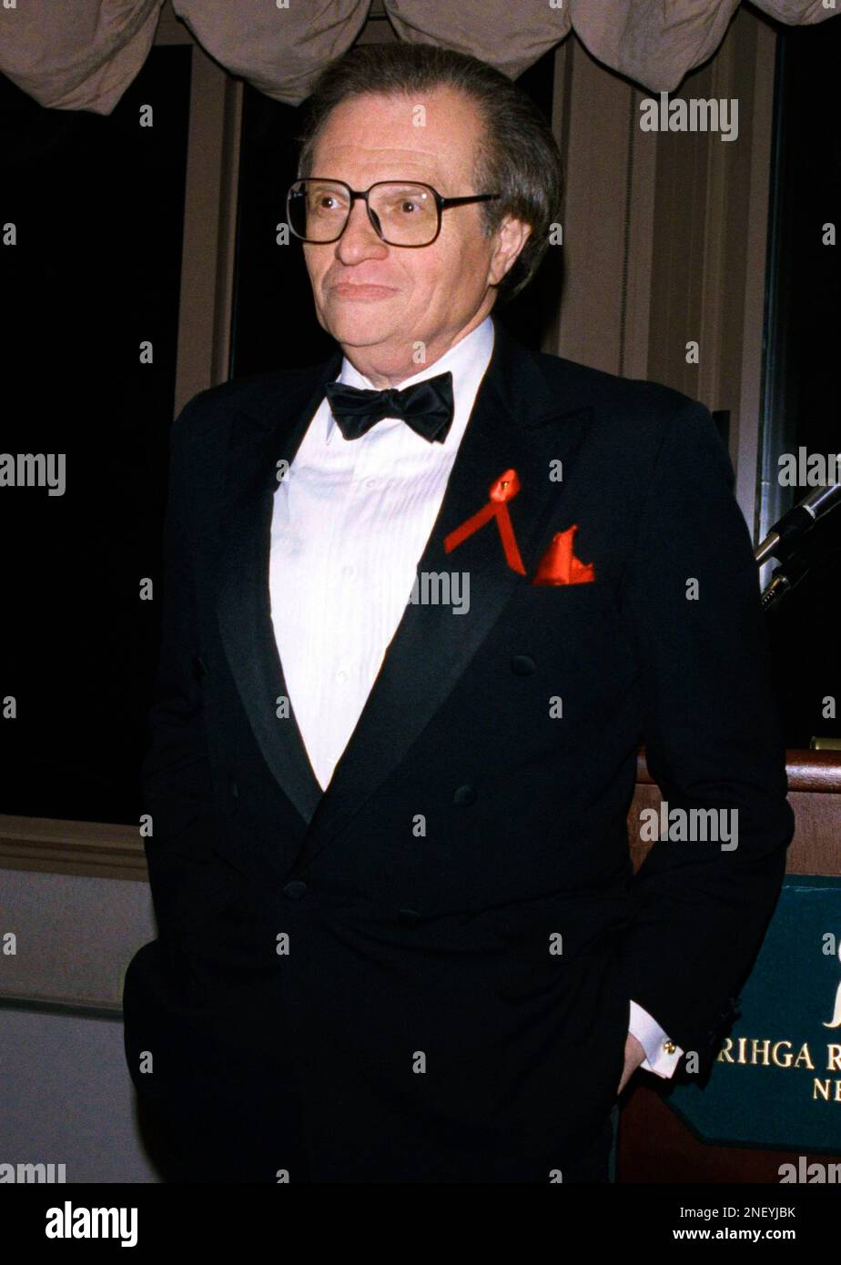 Larry King makes speaking appearance at the Ed Sullivan Theater in New ...