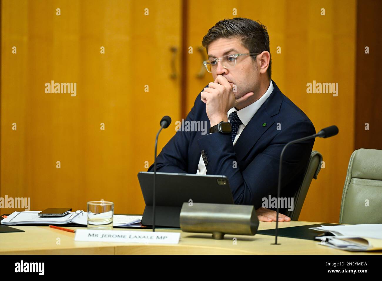 Labor member for Bennelong Jerome Laxalle speaks during and an ...