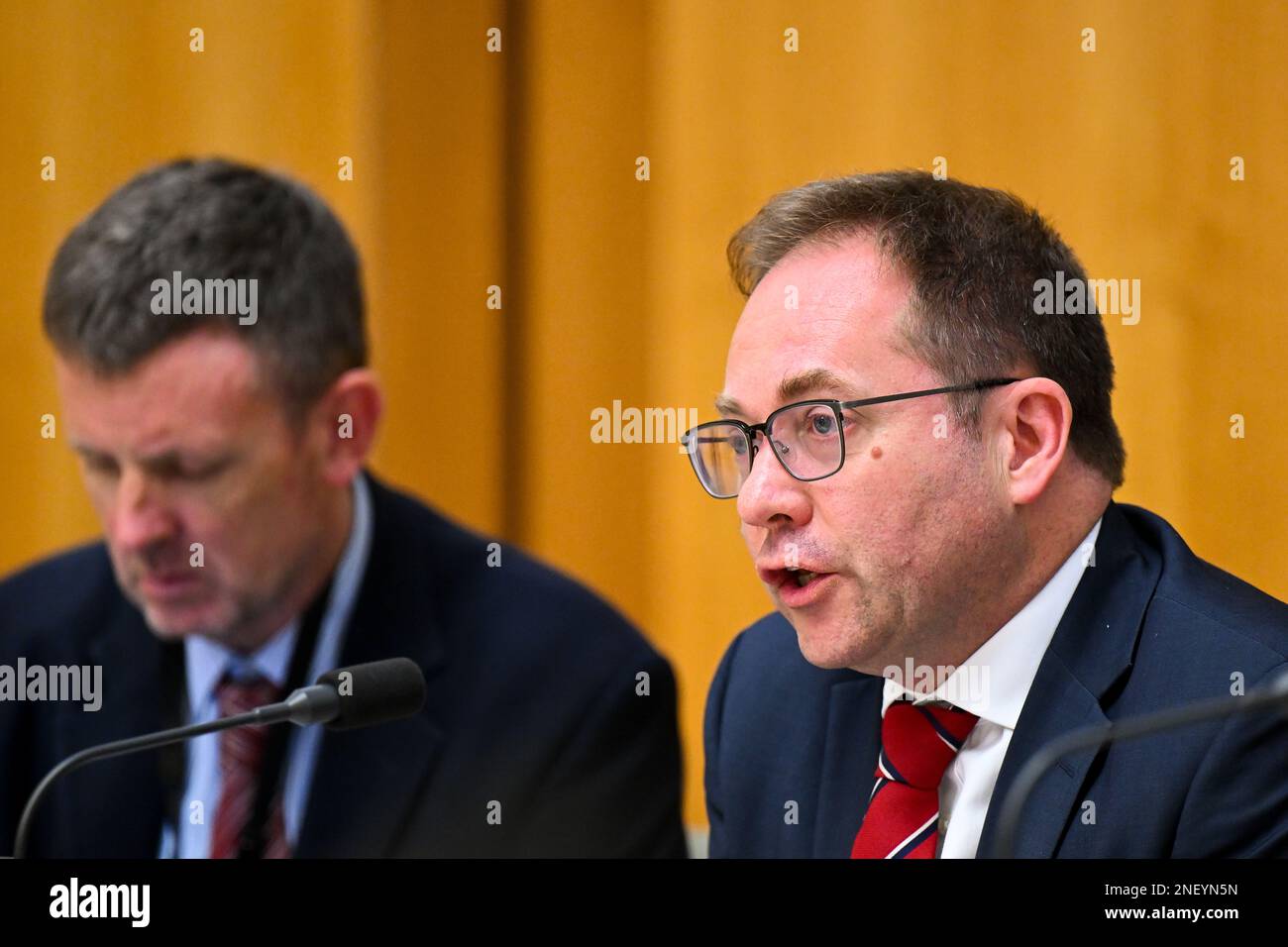 Labor member for Fraser Daniel Mulino speaks during and an economics ...