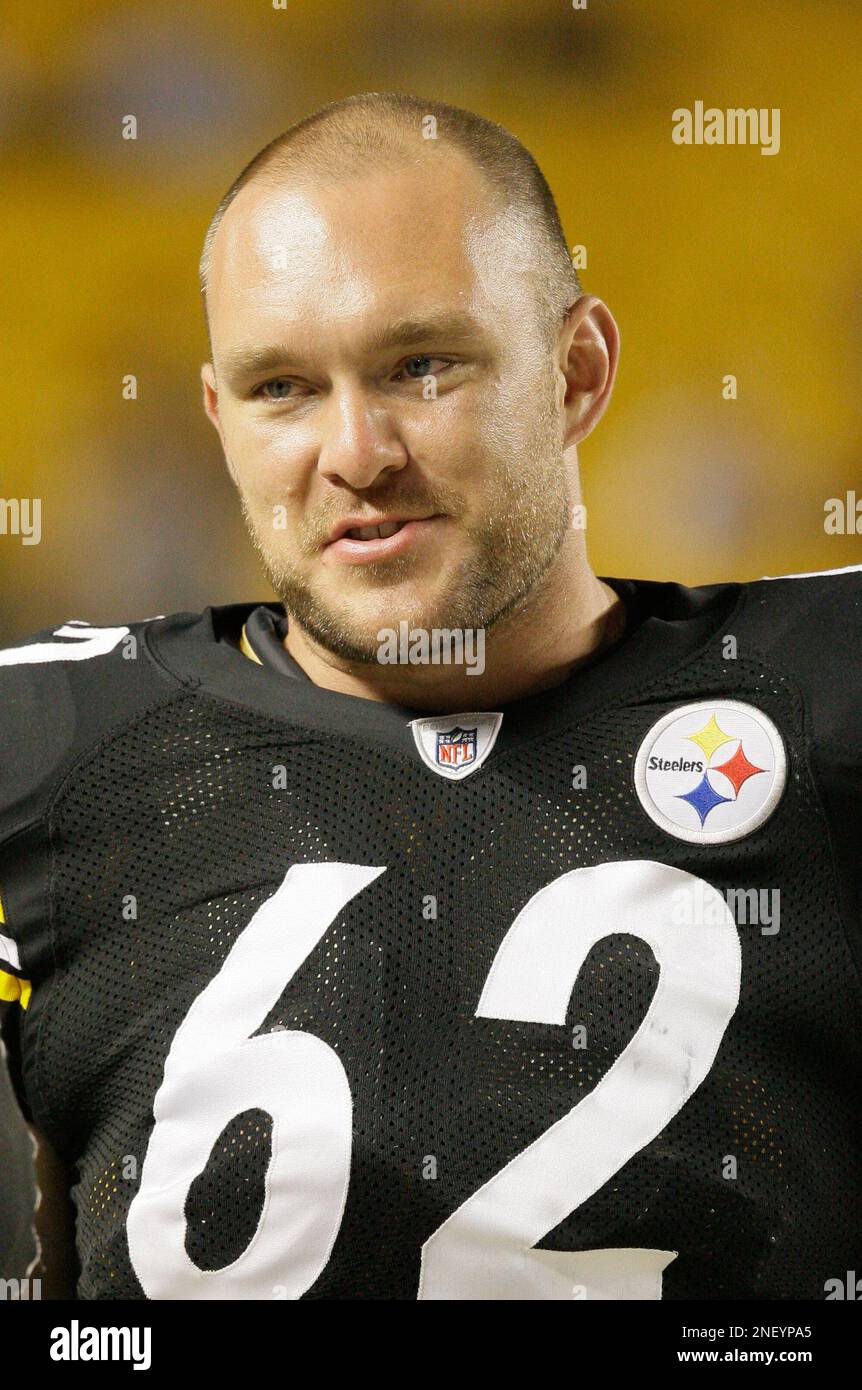 Pittsburgh Steelers center Justin Hartwig (62) during a NFL pre-season ...