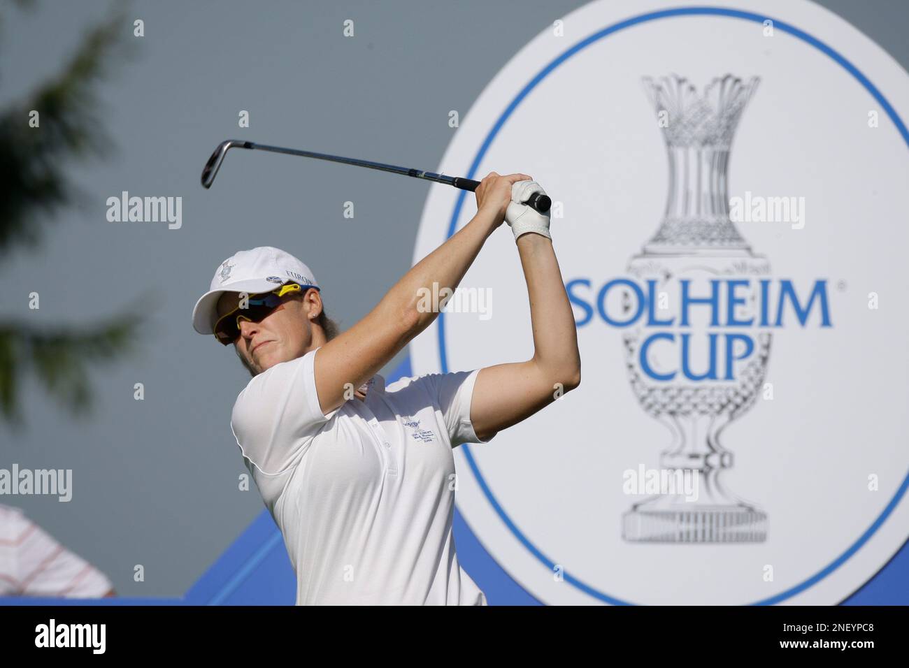 Team Europe's Janice Moodie during a practice round for the Solheim Cup ...