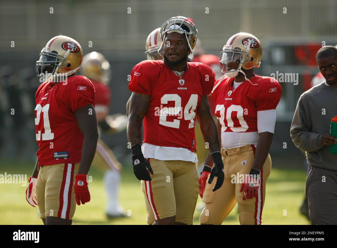 San Francisco 49ers, from left, running backs Frank Gore, Michael ...