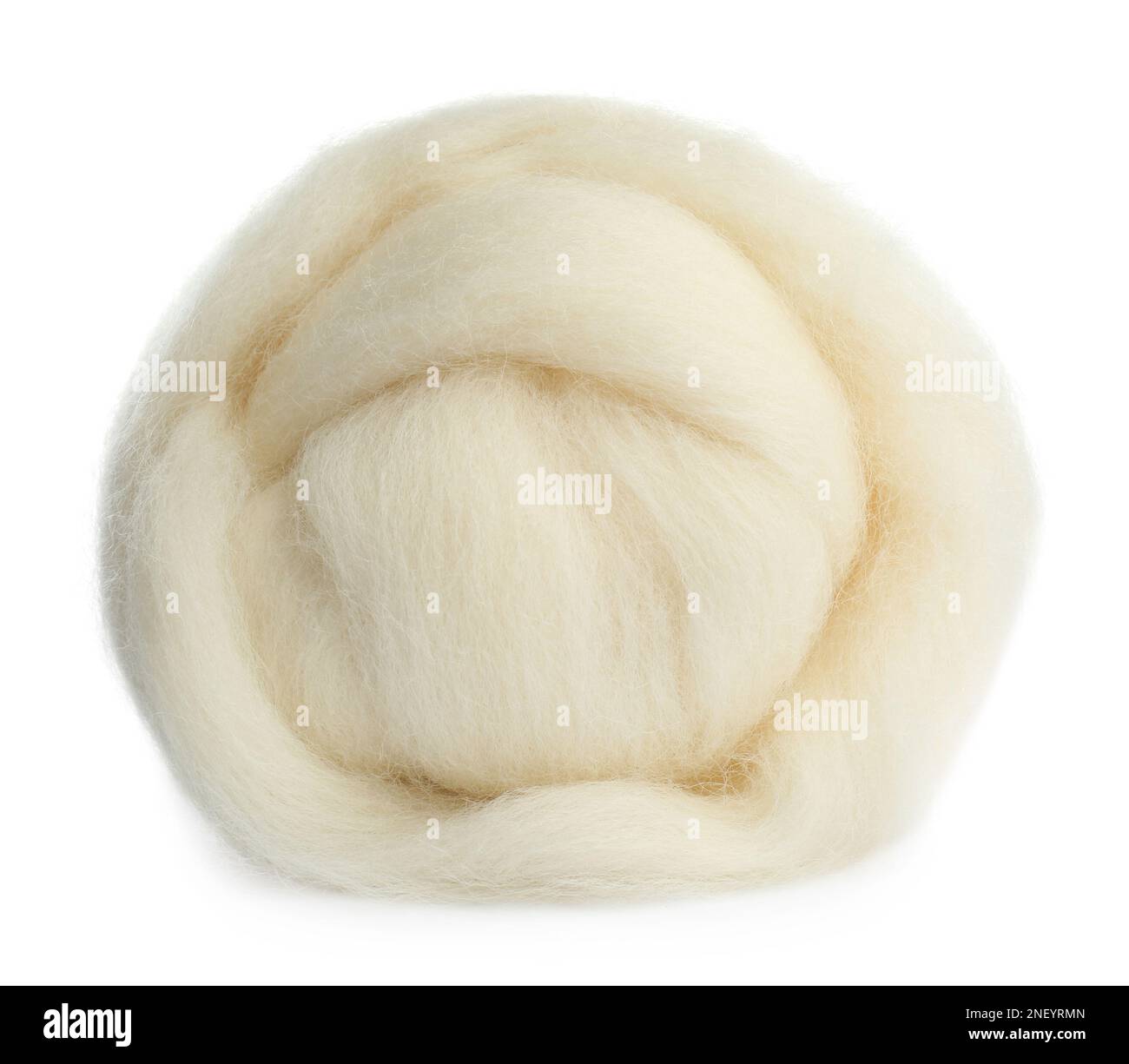 Ball of soft wool isolated on white Stock Photo - Alamy
