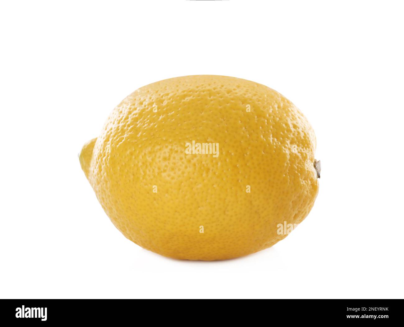 Whole fresh ripe lemon isolated on white Stock Photo - Alamy