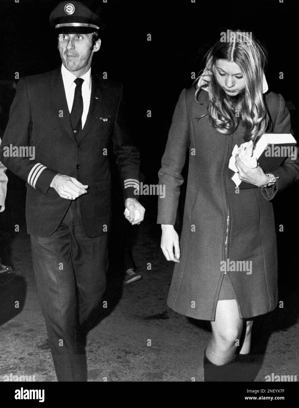 First Officer Bob Rataczak and Stewardess Tina Mucklow of a hijacked ...