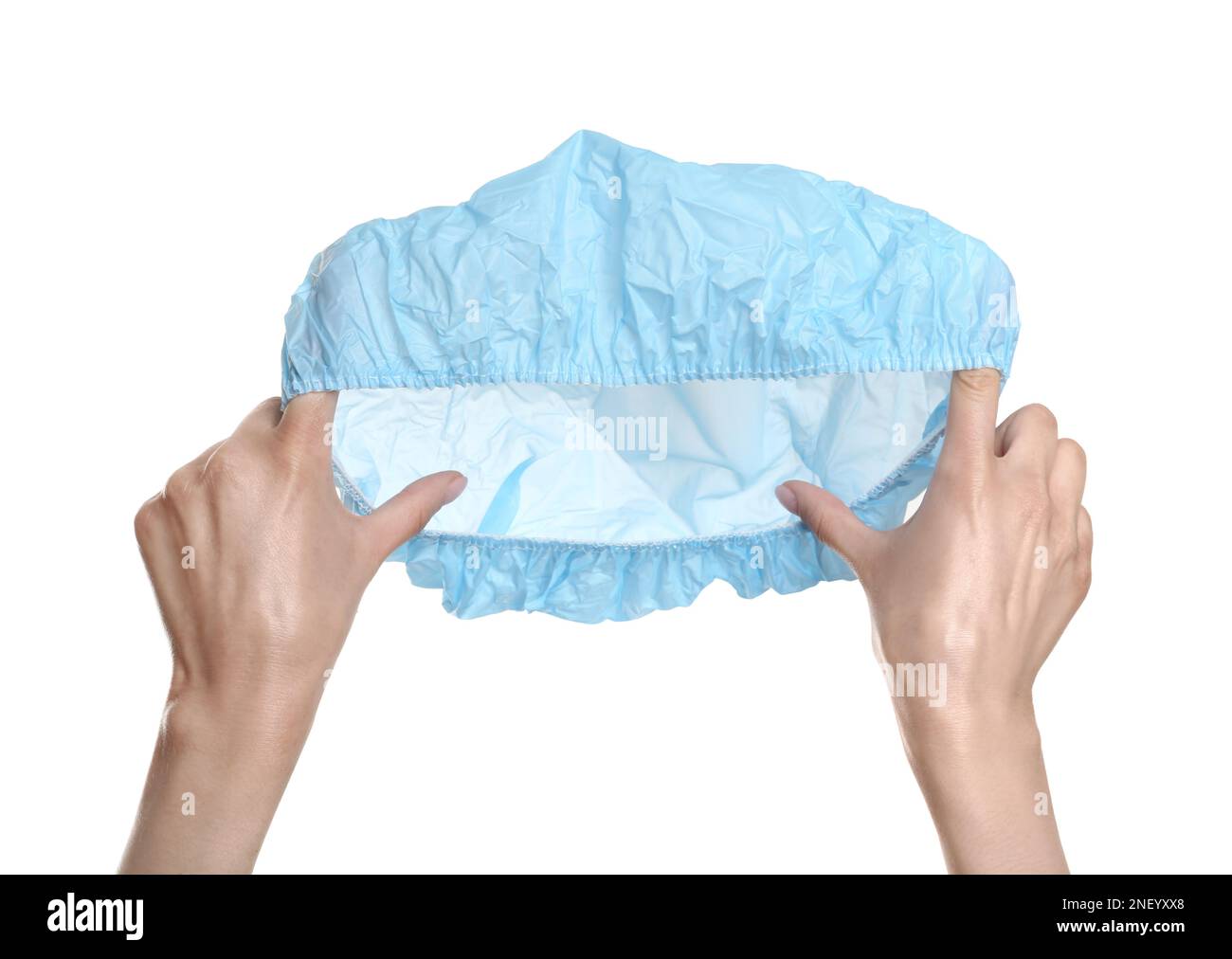 Clear plastic showercap hi-res stock photography and images - Alamy