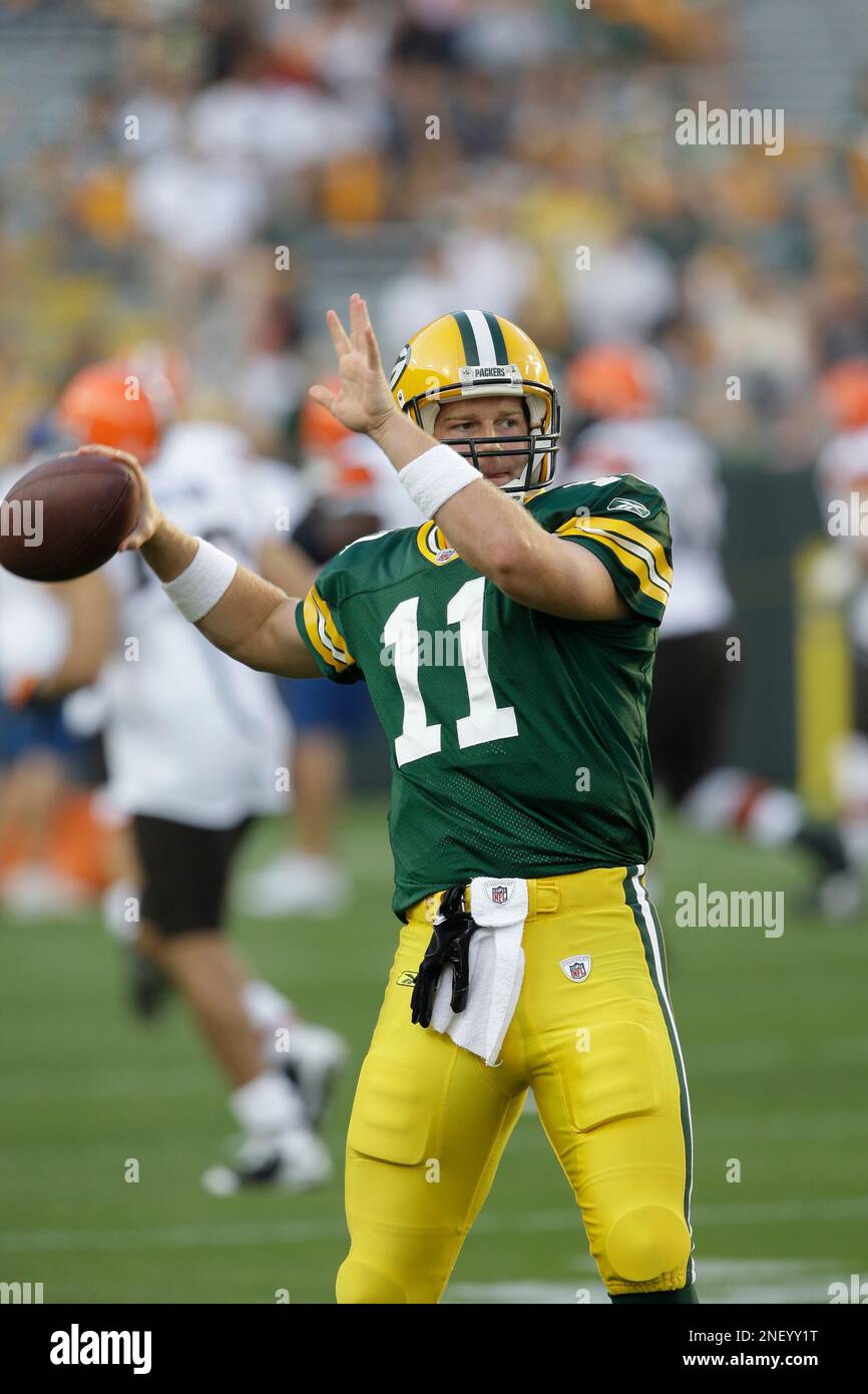 Green Bay Packers quarterback Brian Brohm during an NFL exhibition ...
