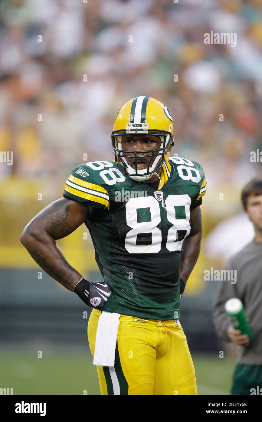 Green Bay Packers tight end Jermichael Finley during an NFL exhibition ...