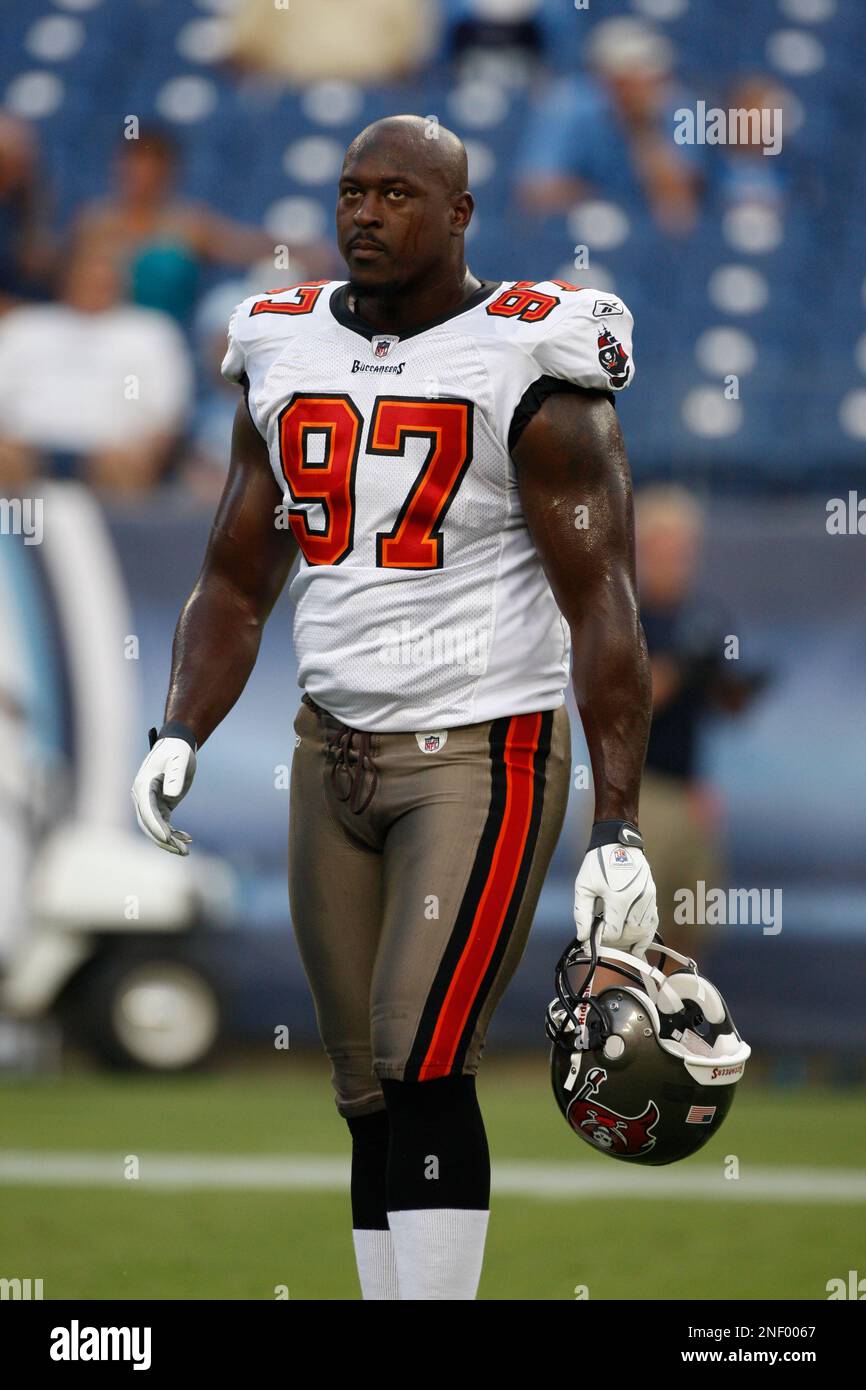 Tampa Bay Buccaneers defensive end Jimmy Wilkerson (97) is shown before ...