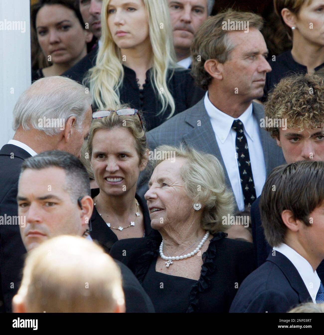 Ethel Kennedy, widow or Robert F. Kennedy, talks to Vice President Joe ...