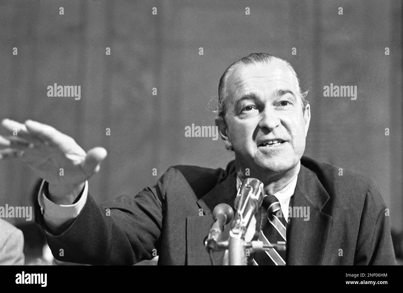 Former CIA director Richard Helms appears before the Senate ...