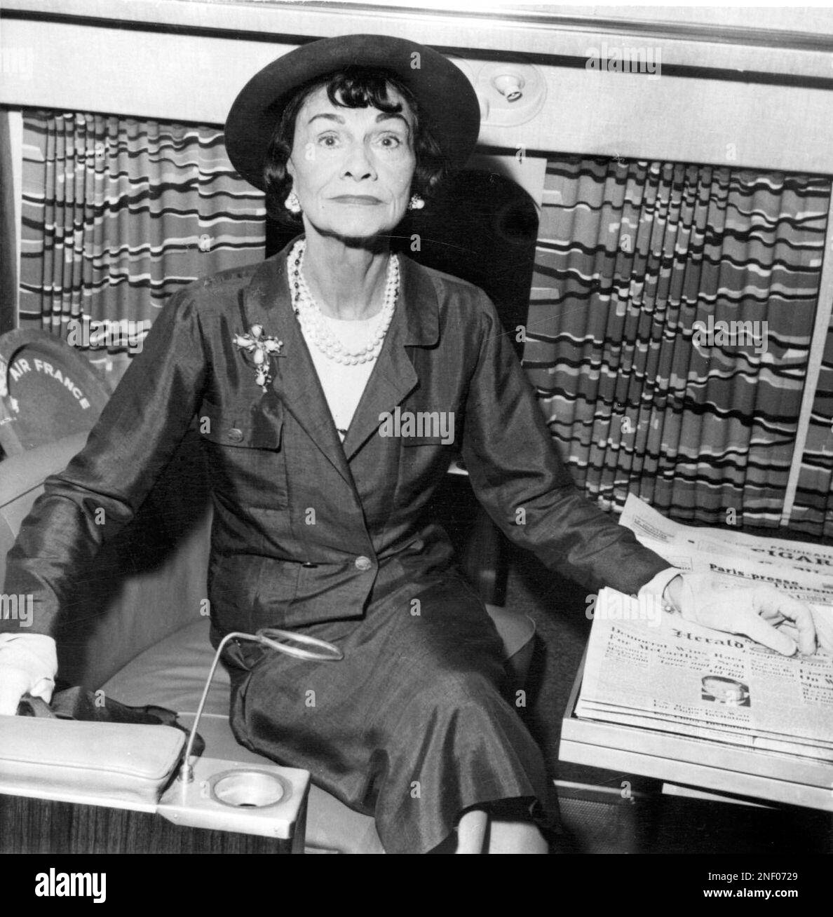 French fashion designer Gabrielle "Coco" Chanel is shown in this ...