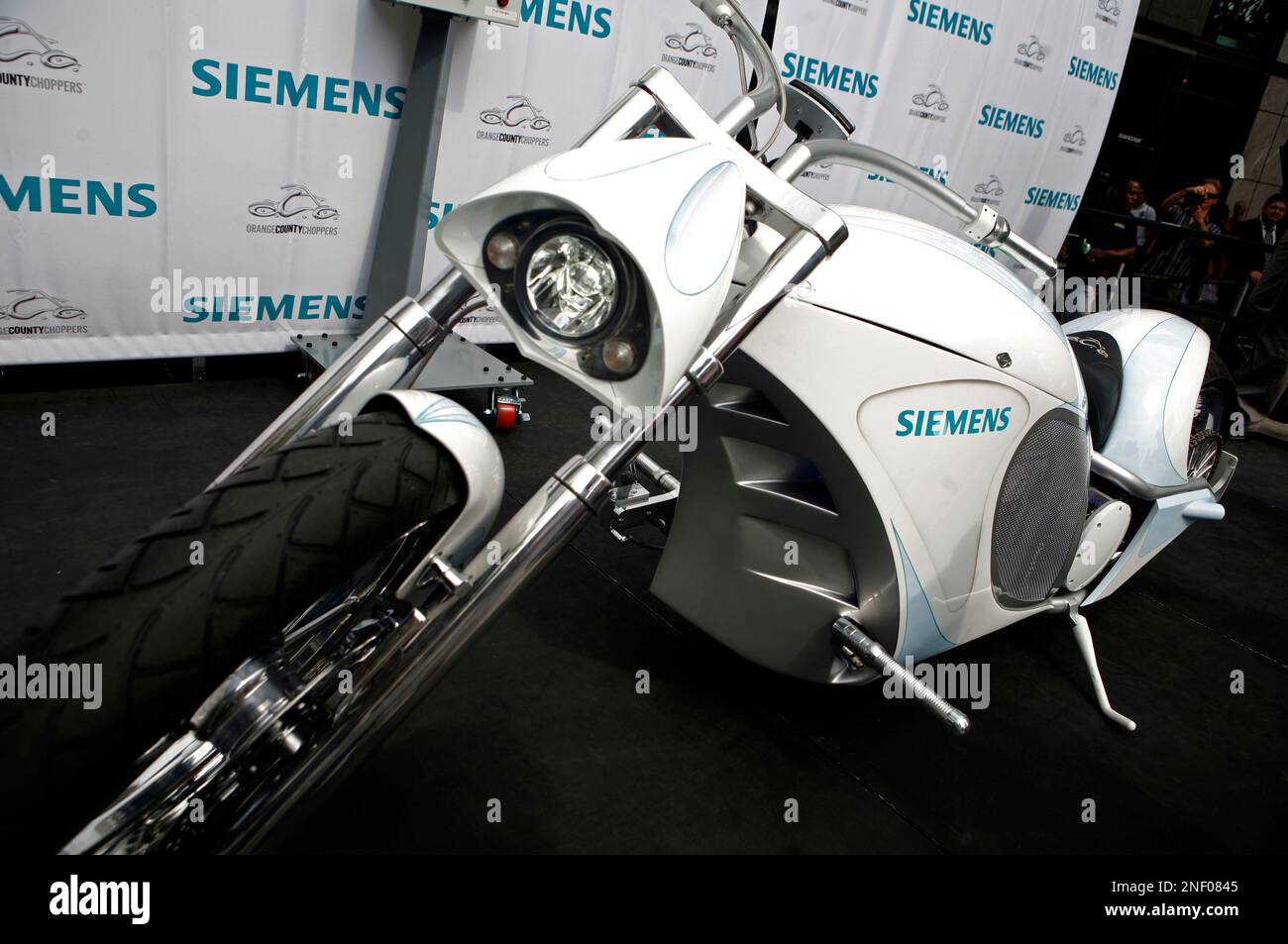 The Siemens Smart Chopper sits on display at it's unveiling outside the ...