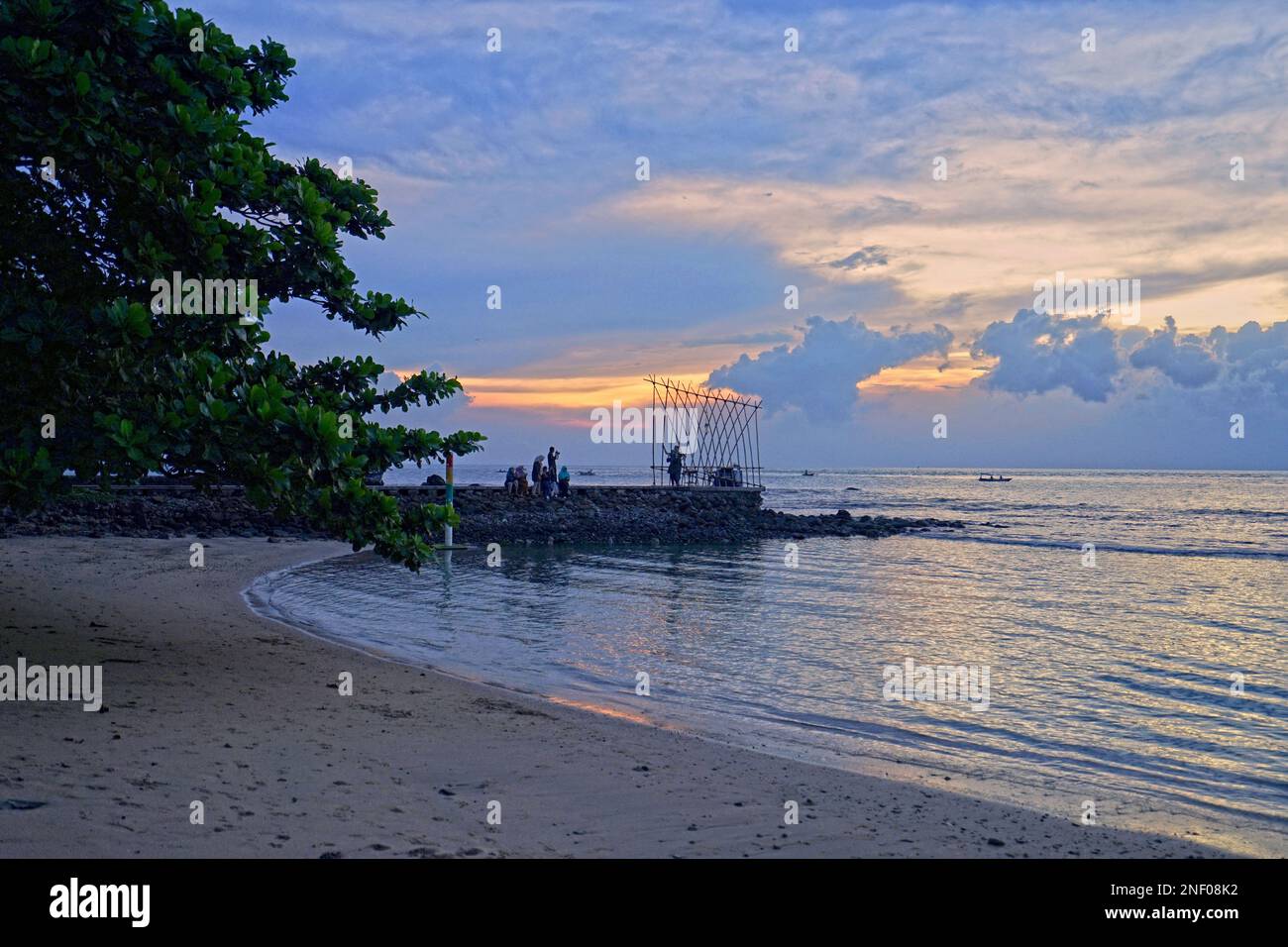 Anyer Beach at Mambruk Hotel and Resort, Anyer, Banten, Indonesia Stock ...