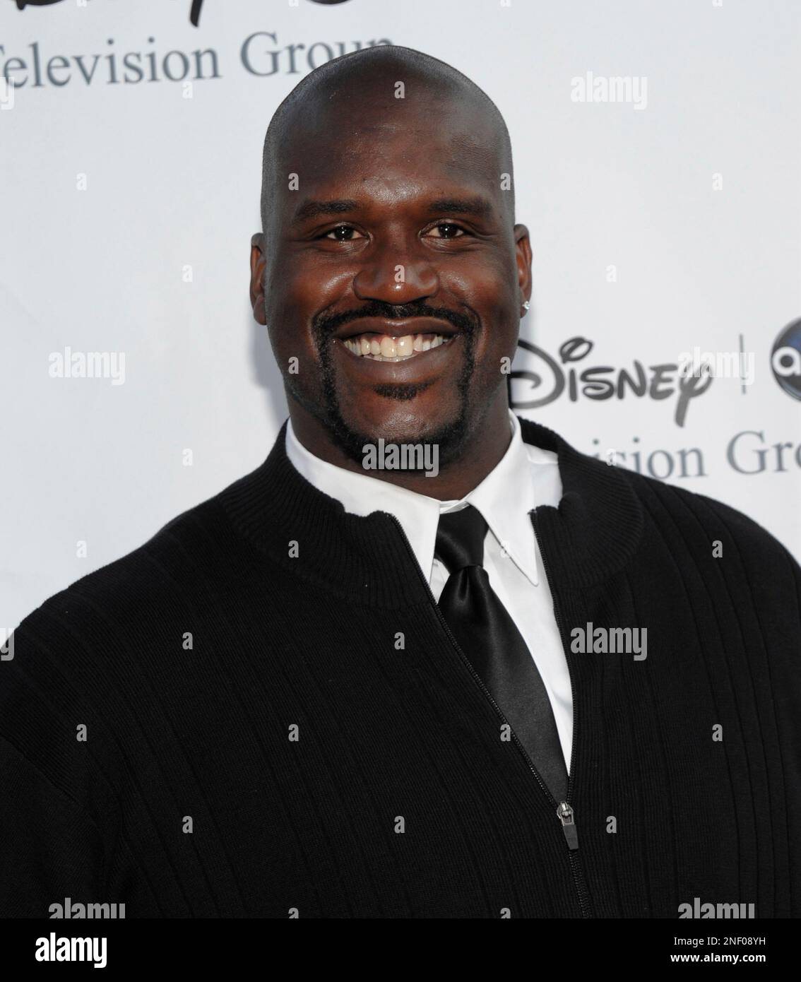 Shaquille O'Neal arrives at the ABC Disney Summer press tour party in ...