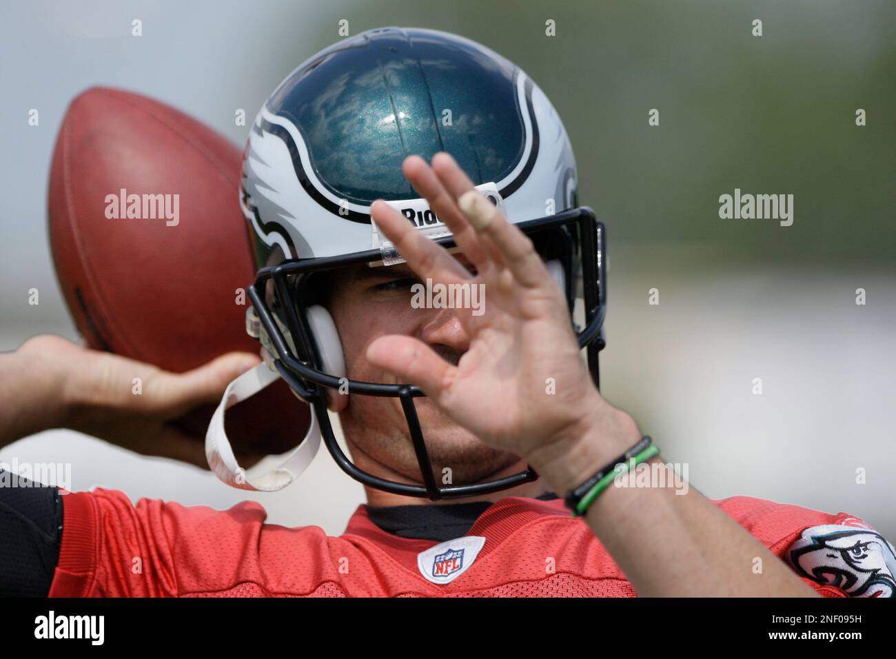 Philadelphia Eagles' A.J Feeley during NFL football training camp ...