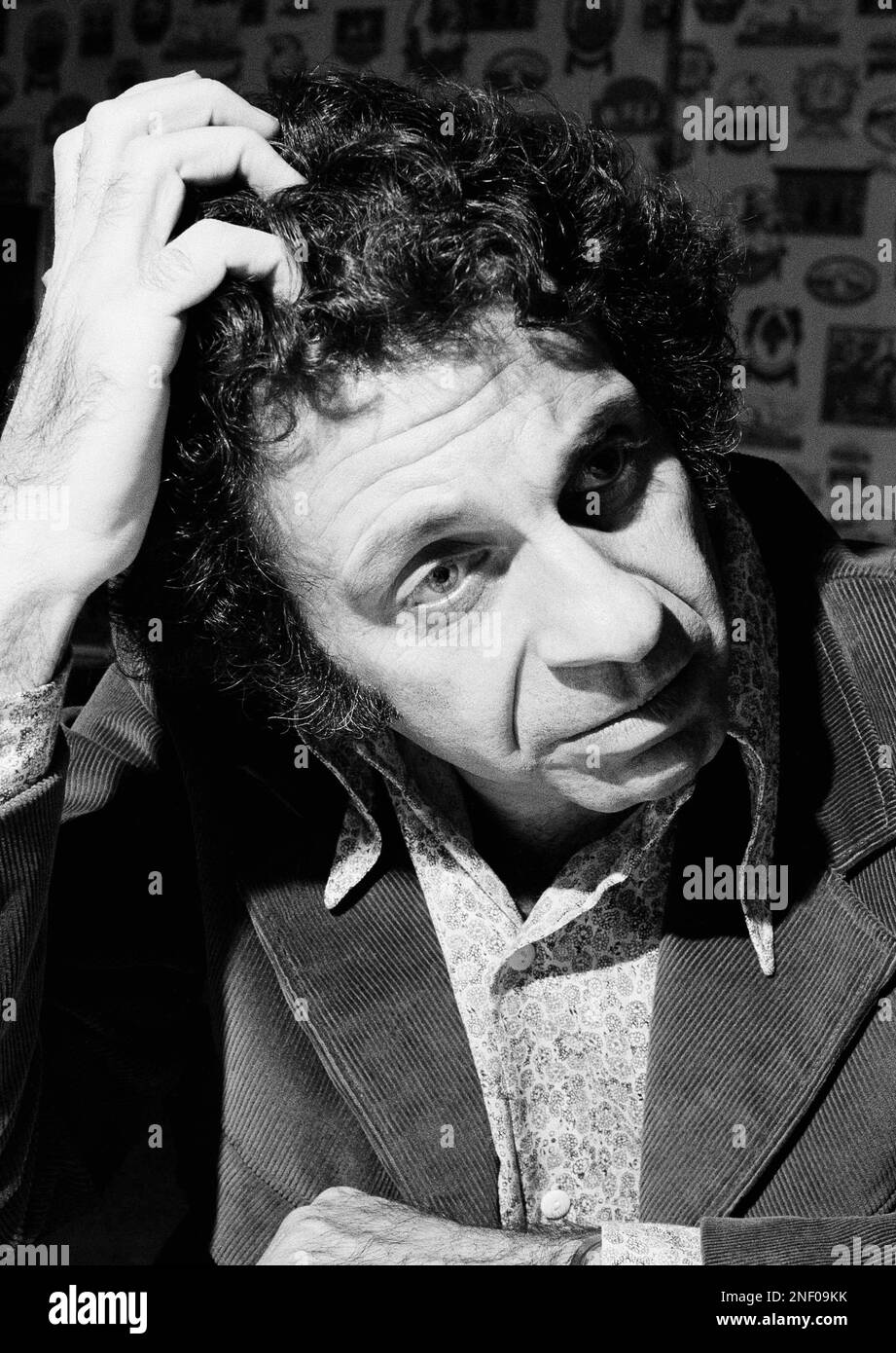 Shown in an undated photo is Mort Sahl interview supper club comedian ...
