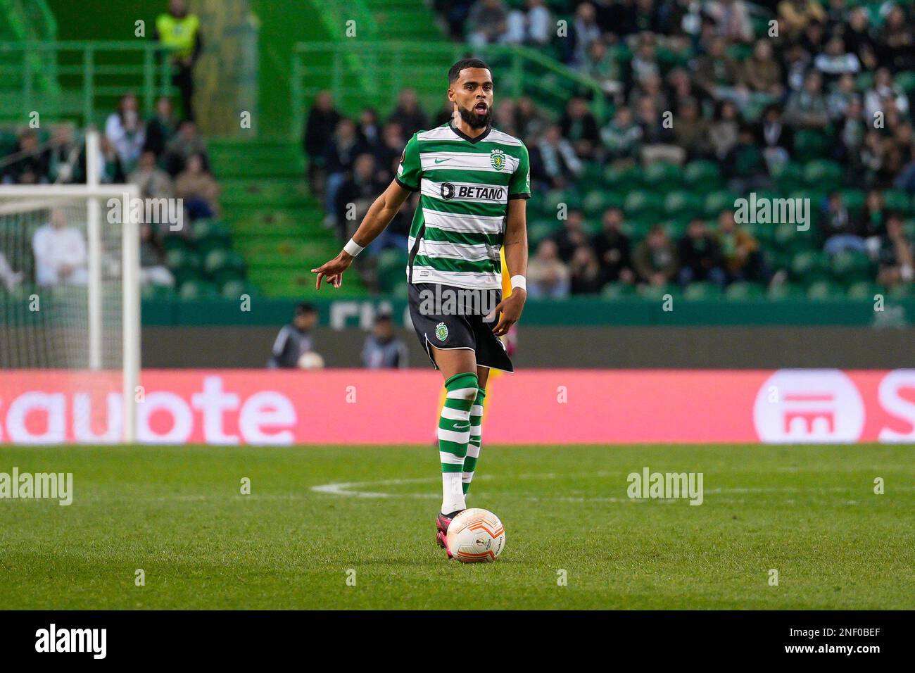Lisbon, Portugal - 16 Feb 2023, Jeremiah St. Juste from Sporting CP ...