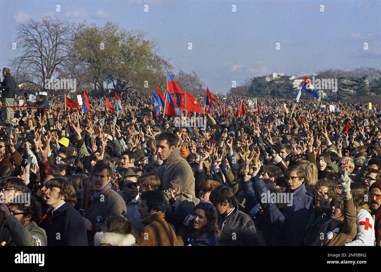 Shown in photo is a General view of Moratorium Day in Washington on Oct ...