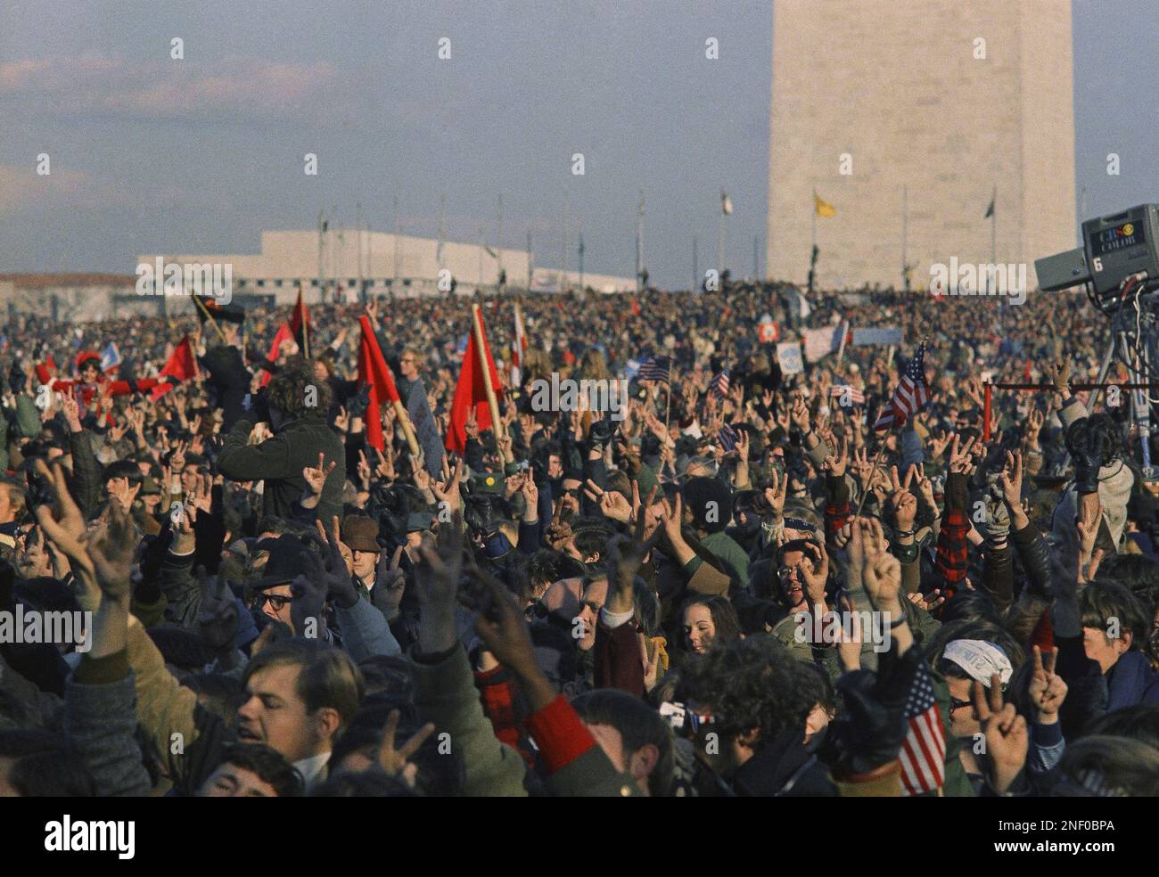 Shown in photo is a General view of Moratorium Day in Washington on Oct ...