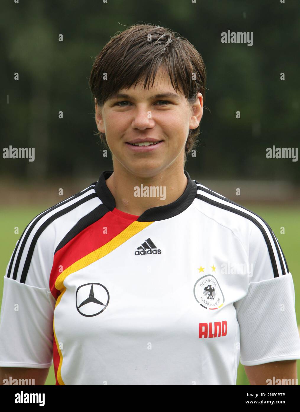 Ariane Hingst of the German national women soccer team, is seen during ...