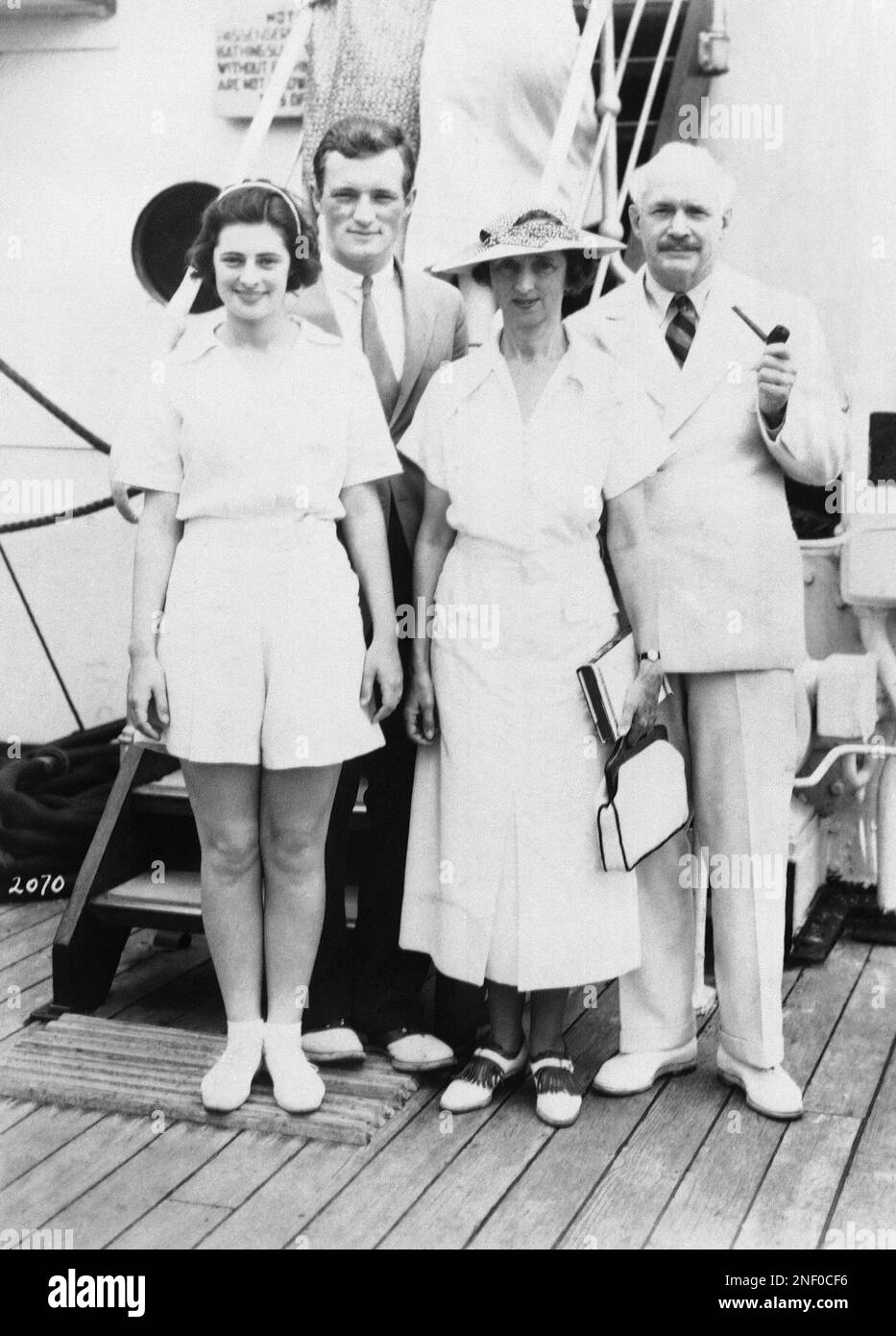 Mary Scranton, wife of Gov. William Scranton of Pennsylvania, is shown ...