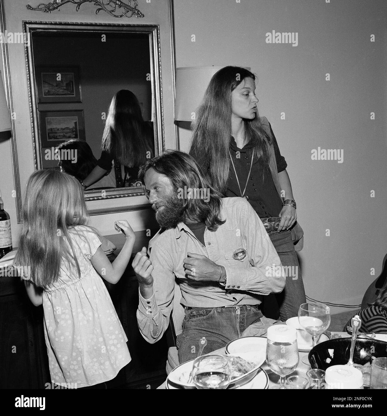 Actor Peter Fonda is shown with his wife Susan and daughter Bridget ...