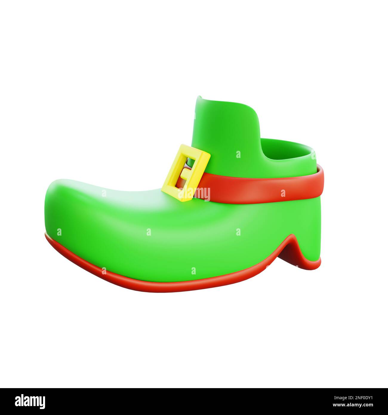 3d rendering of st patrick day boots icon Stock Photo - Alamy