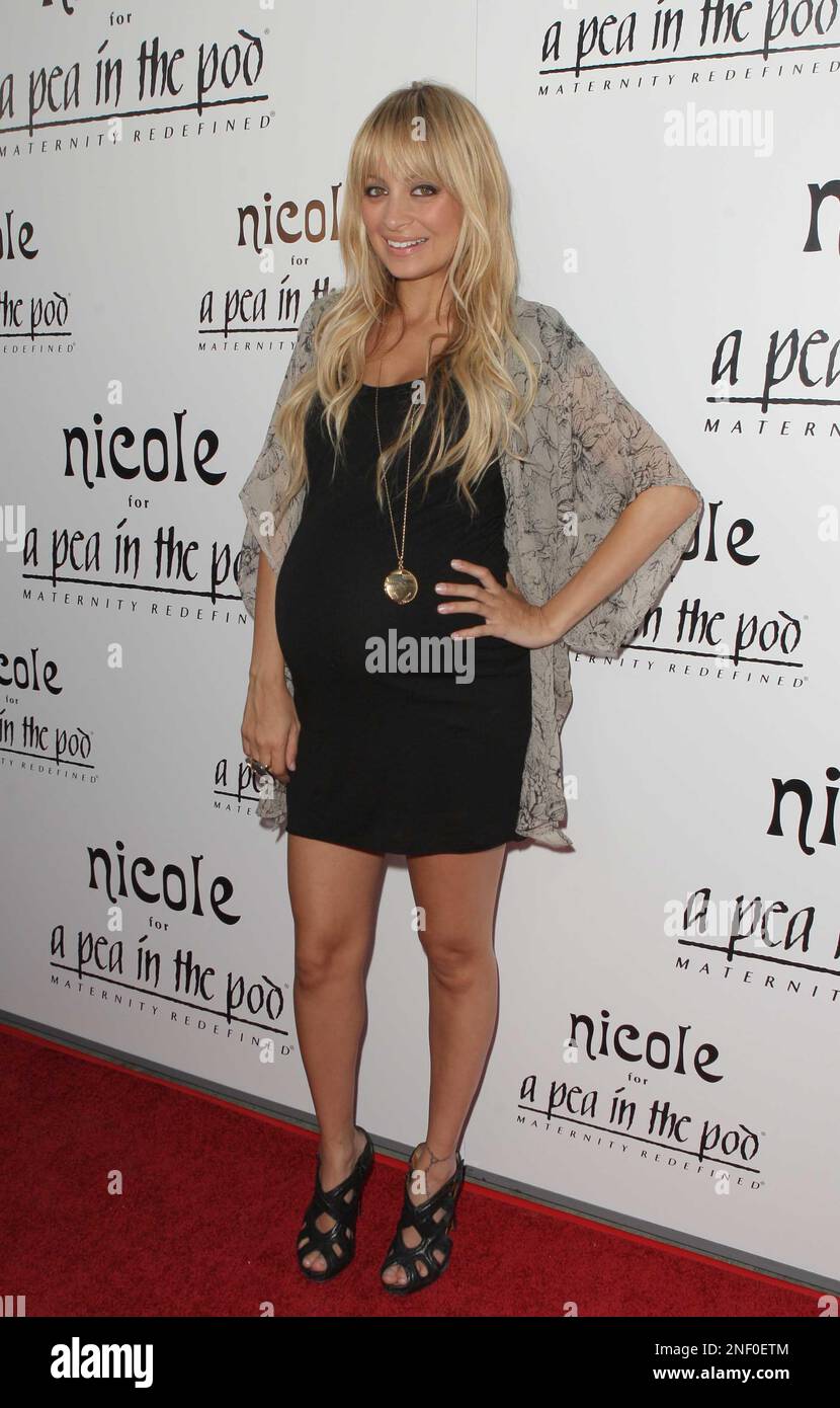 Actress Nicole Richie poses at the launch of Nicole Richie's maternity ...