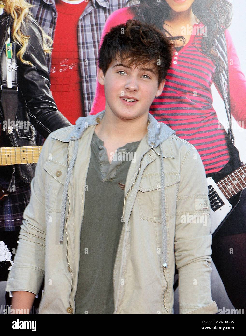 Cody Christian attends the red carpet premiere of BandSlam at the Mann ...