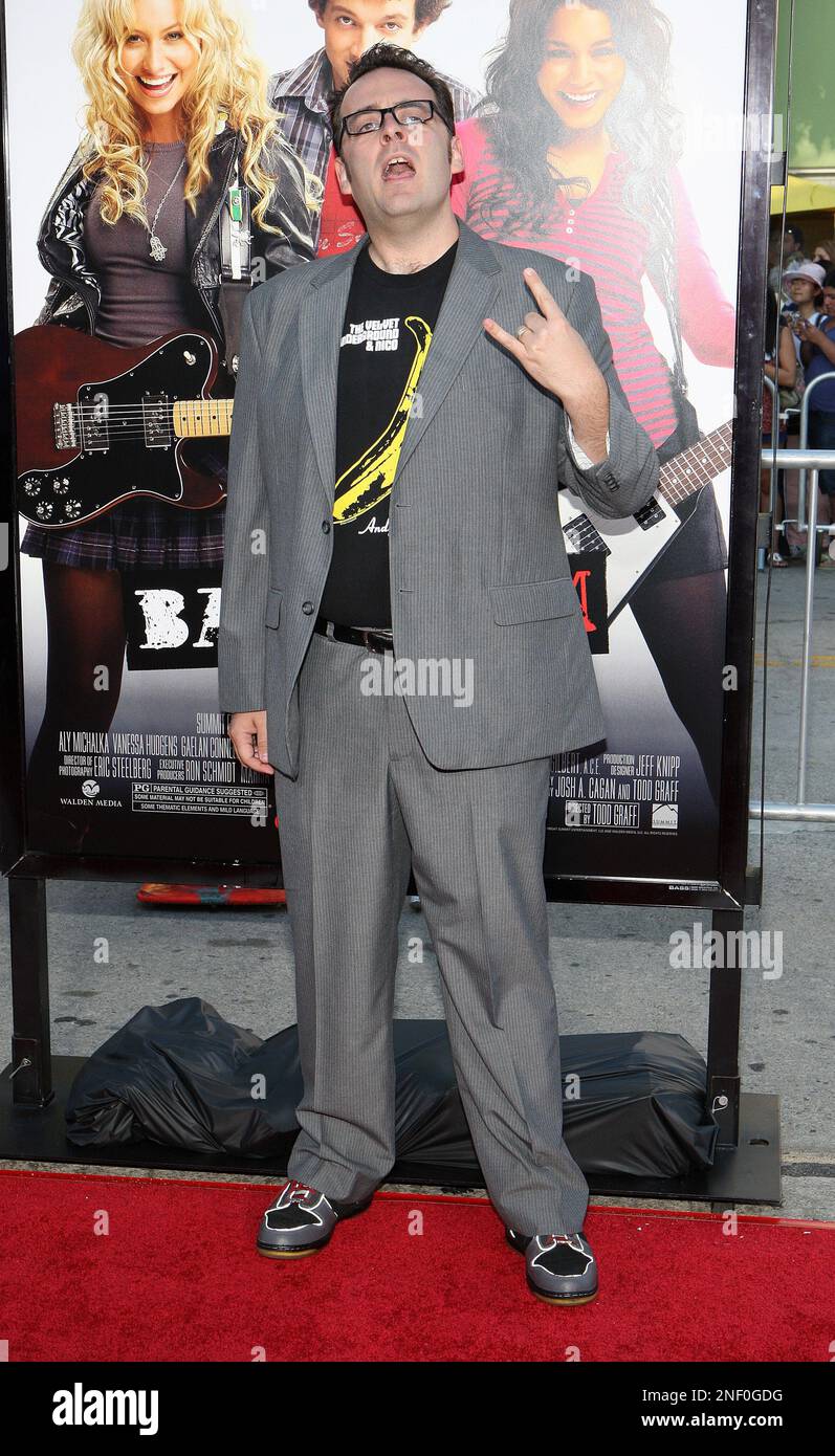 Josh Cagan attends the red carpet premiere of BandSlam at the Mann ...