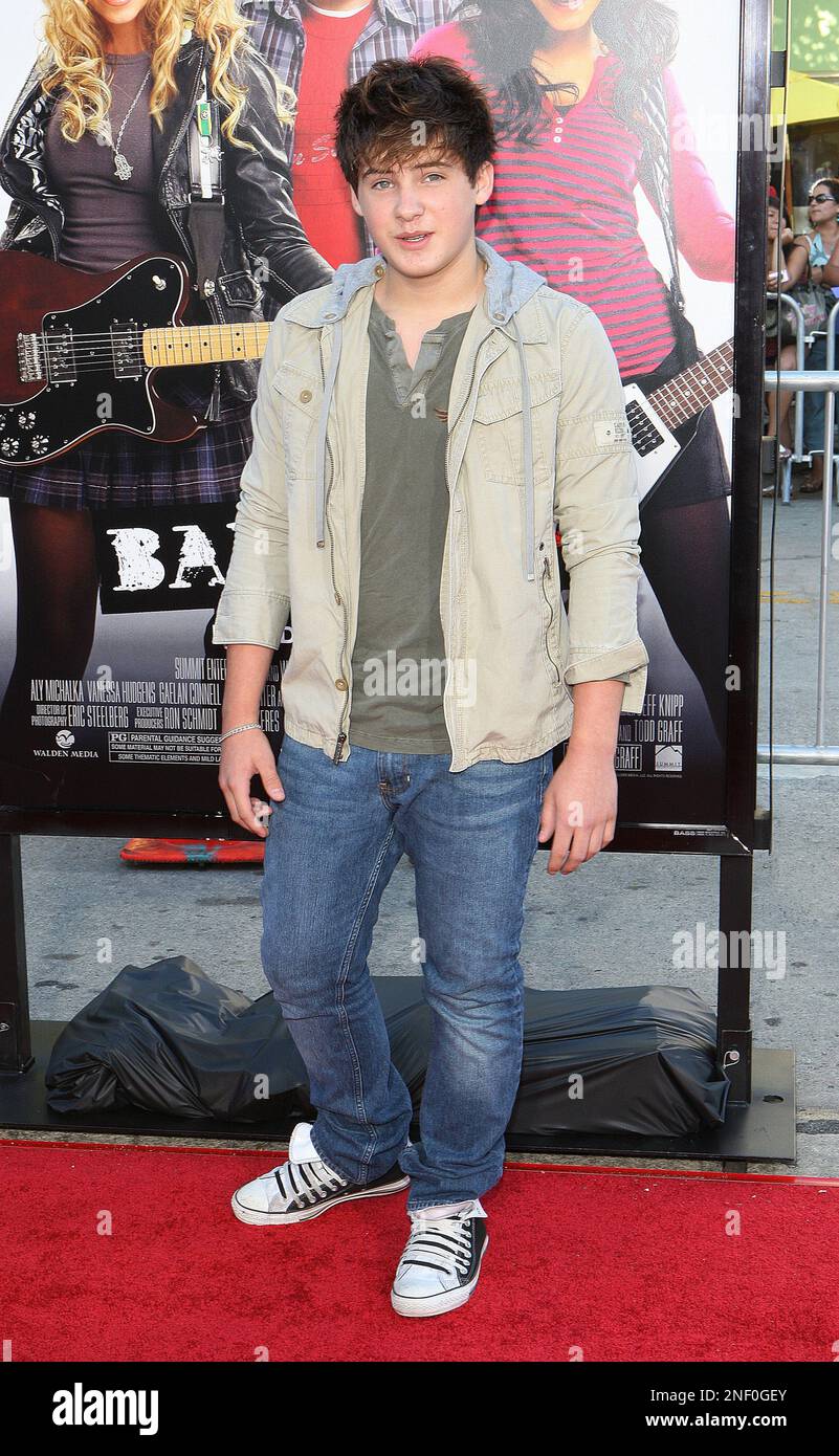 Cody Christian attends the red carpet premiere of BandSlam at the Mann ...