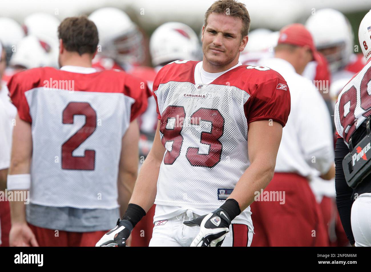 Arizona Cardinals' Stephen Spach (83) during afternoon practice at ...