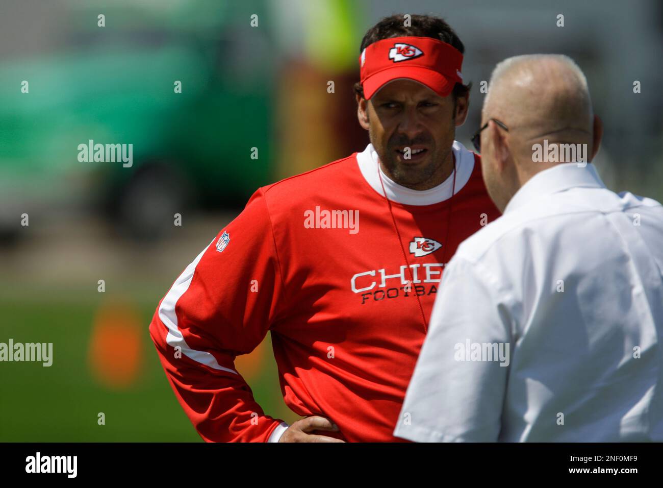 Kansas City Chiefs coach Todd Haley during NFL football training camp ...