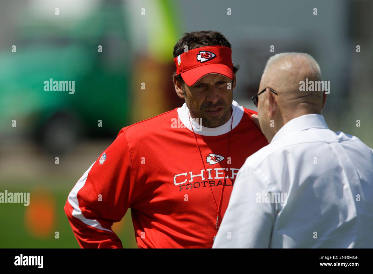 Kansas City Chiefs coach Todd Haley during NFL football training camp ...
