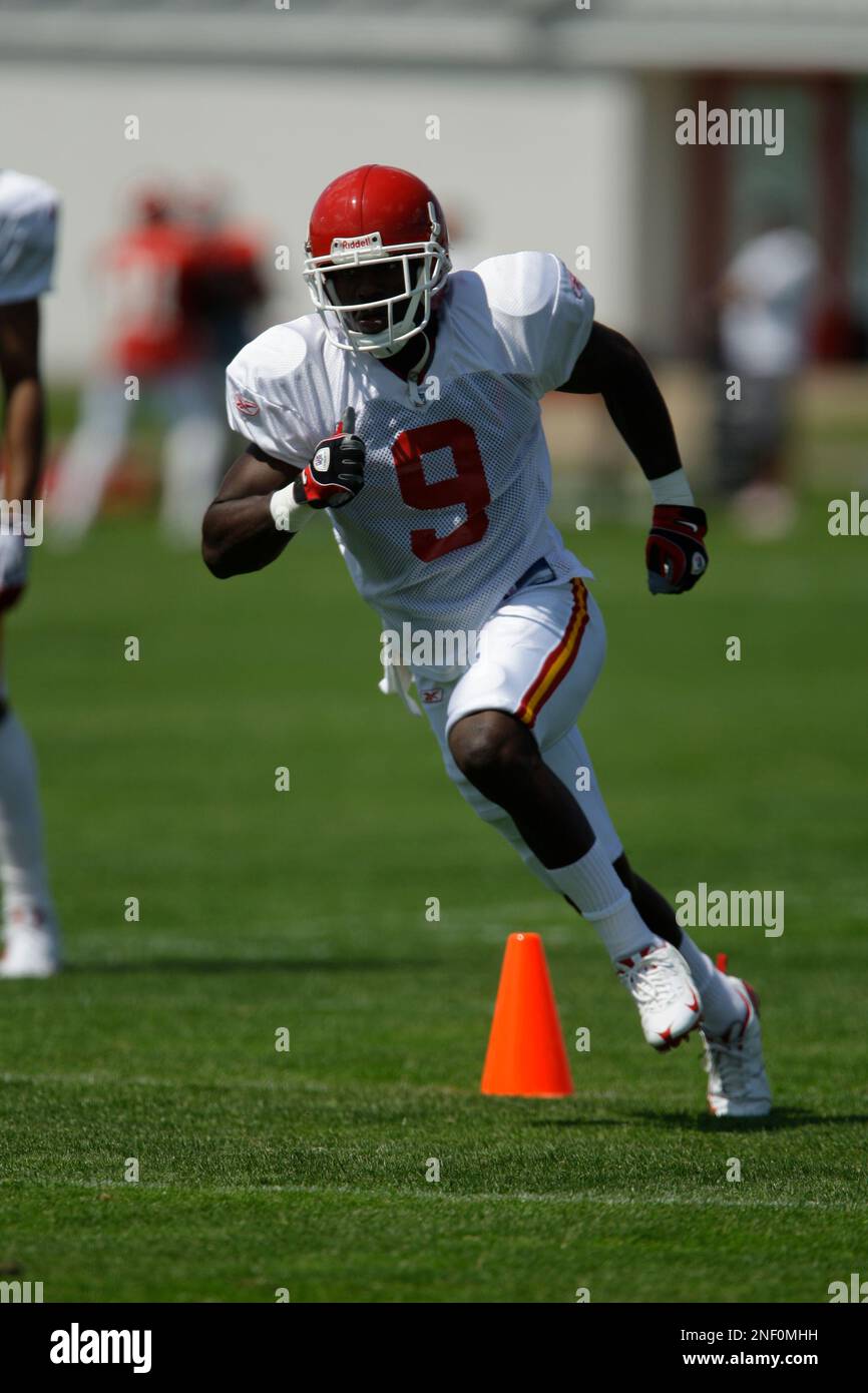 Kansas City Chiefs wide receiver Taurus Johnson (9) during NFL football ...