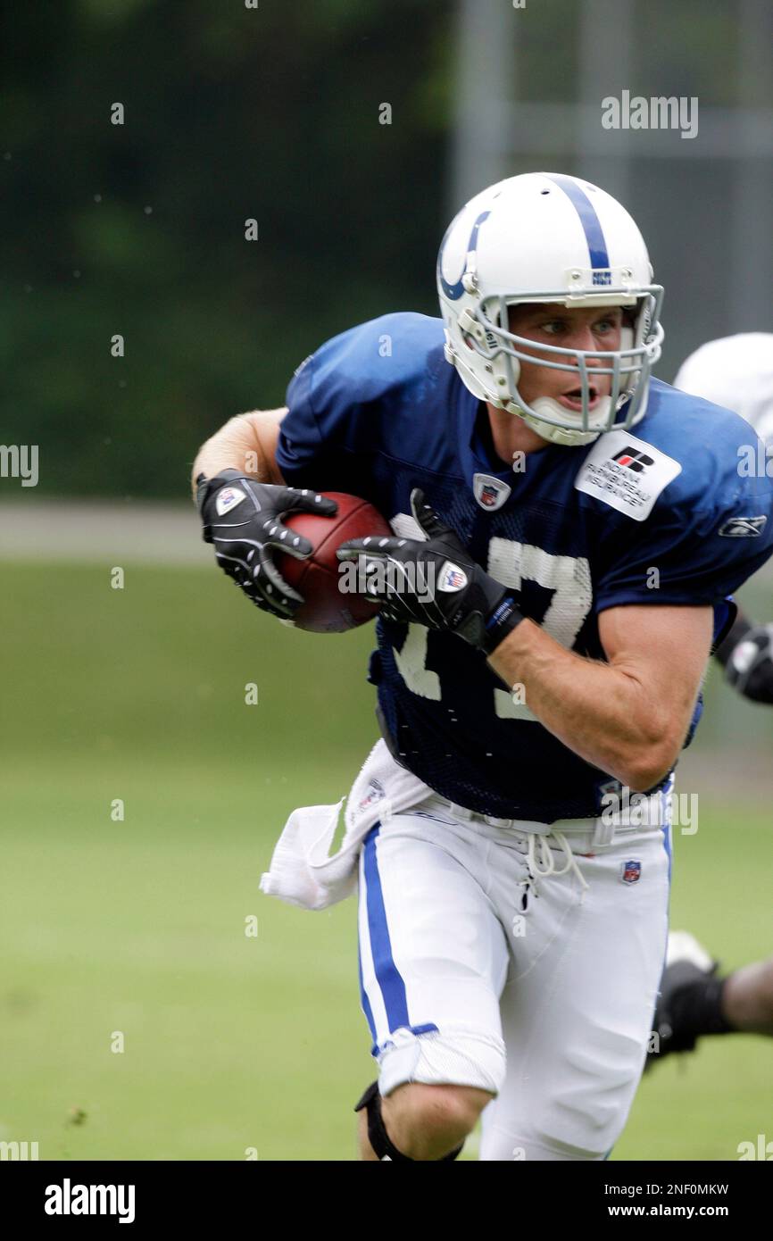 Indianapolis Colts receiver Austin Collie during the NFL team's ...