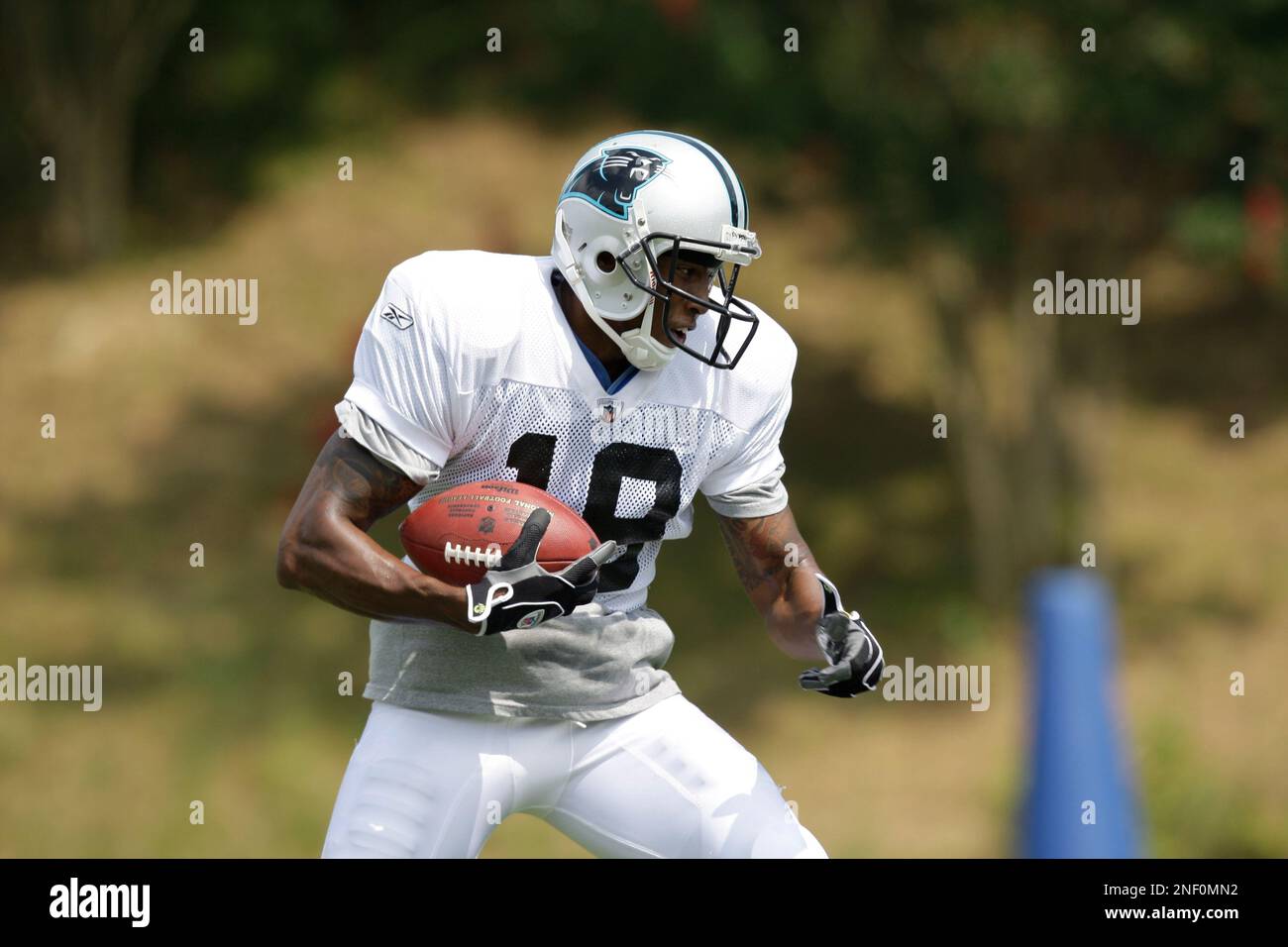 Carolina Panthers' Marcus Monk (19) is shown during the team's NFL ...
