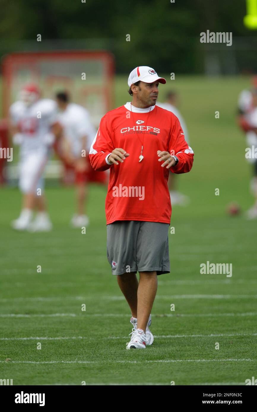 Kansas City Chiefs coach Todd Haley during NFL football training camp ...