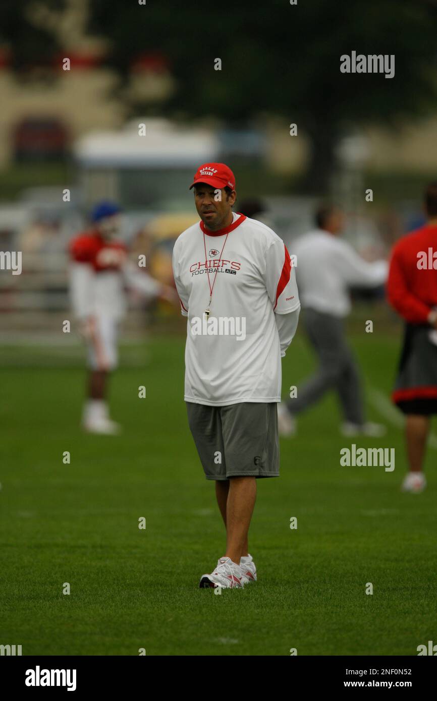 Kansas City Chiefs coach Todd Haley during NFL football training camp ...