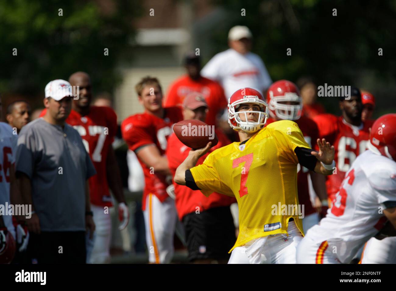 Kansas City Chiefs quarterback Matt Cassel (7) during NFL football ...