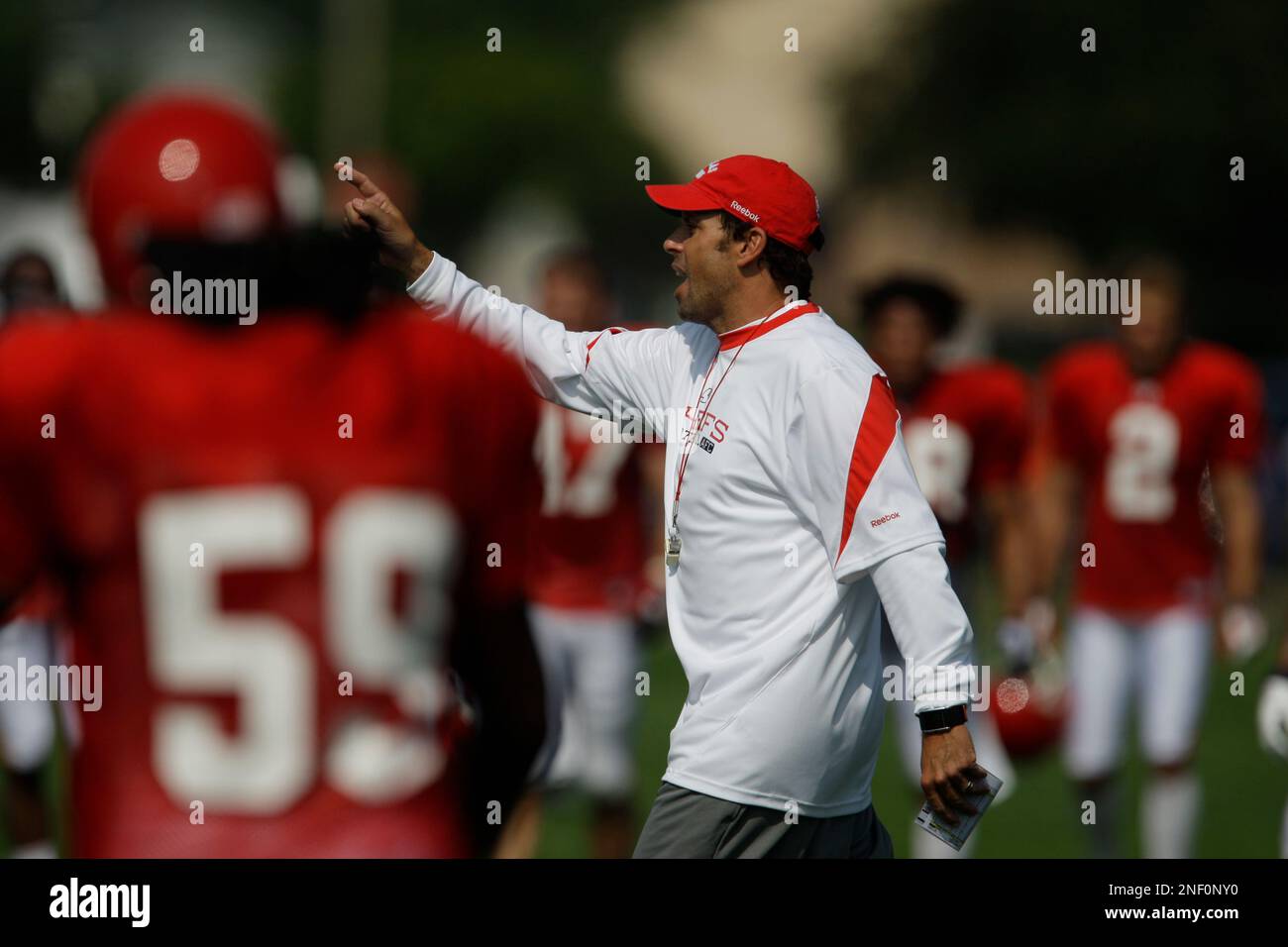 Kansas City Chiefs coach Todd Haley during NFL football training camp ...