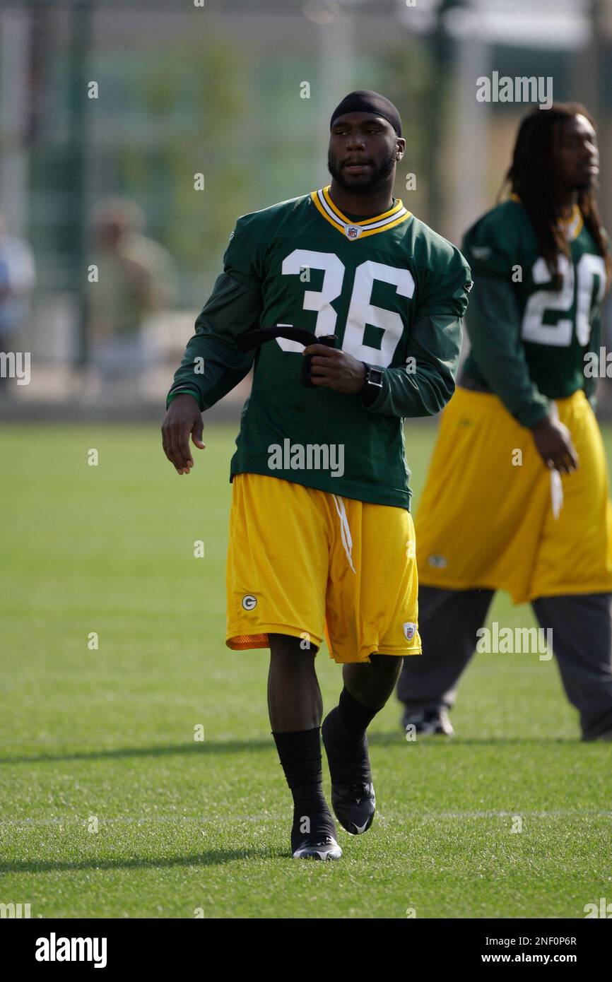 Green Bay Packers' Nick Collins is seen during NFL football training ...