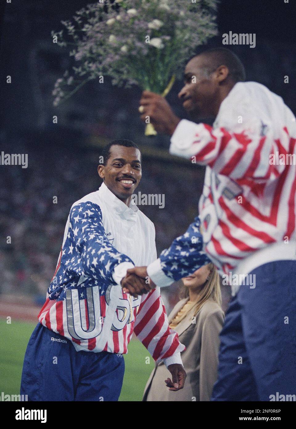 The USA’s Silver medalist Charles Simpkins of Aiken, S.C., left ...