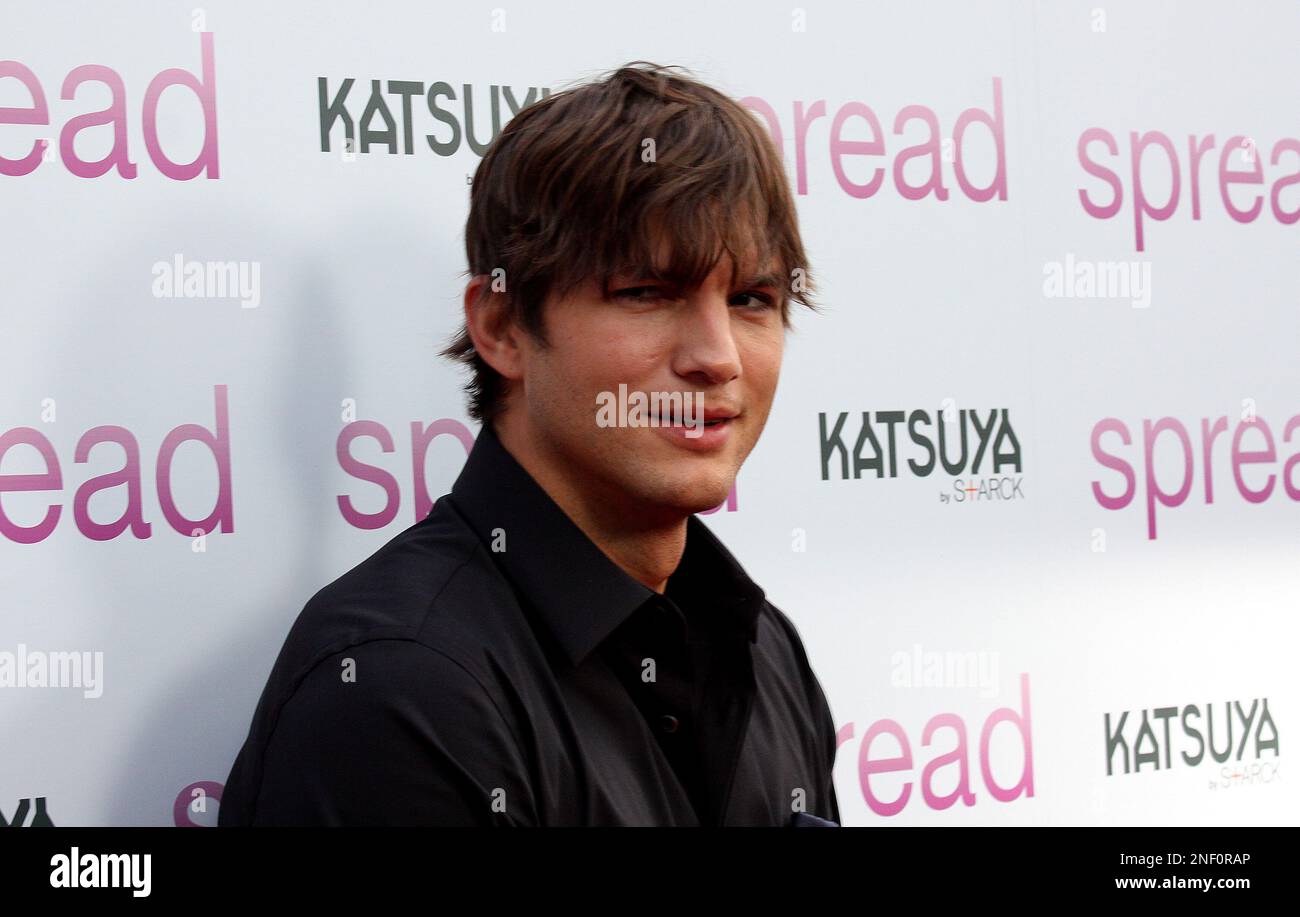 Ashton Kutcher attends the red carpet screening of Spread at the ...