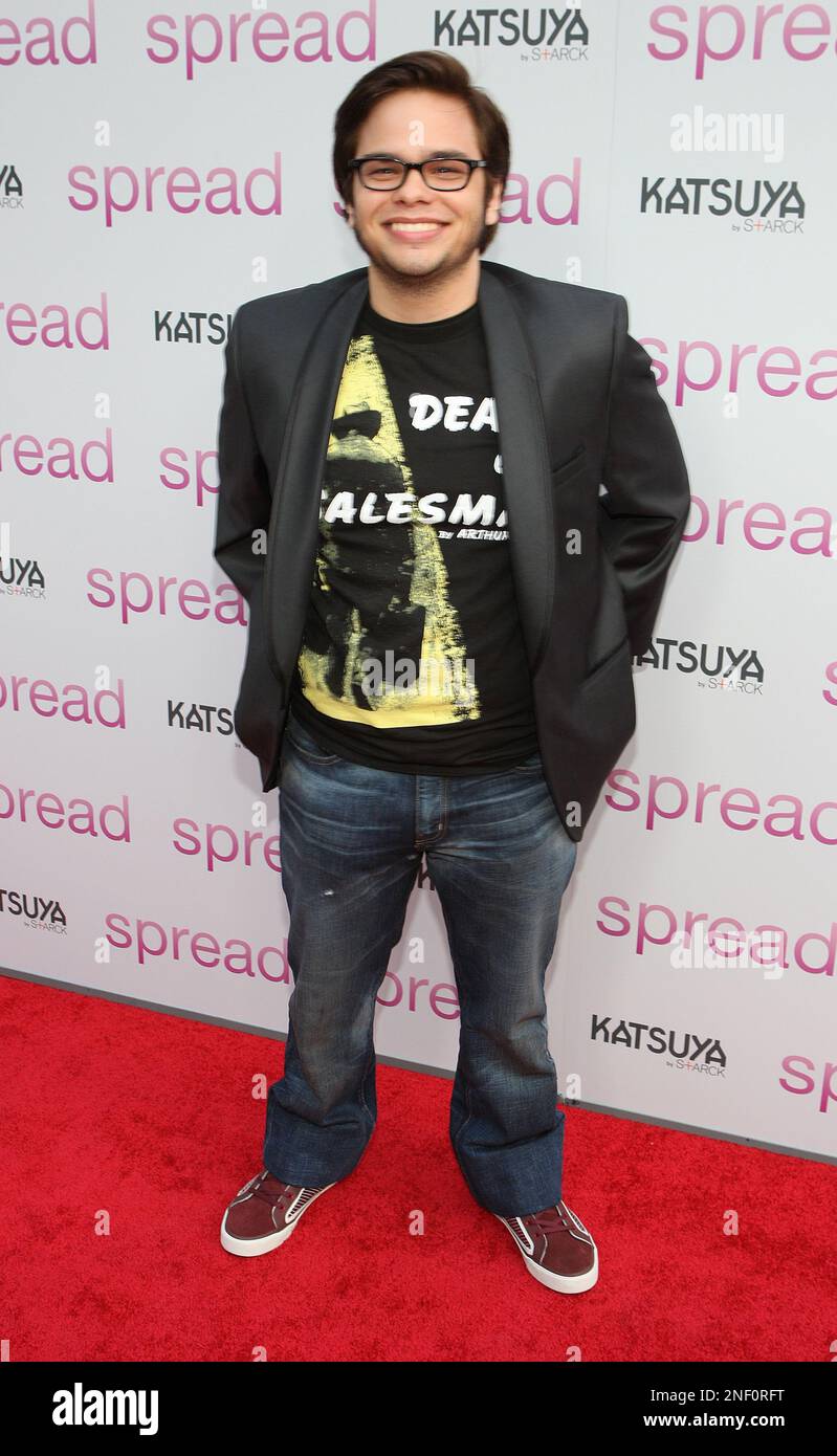 Charlie Saxton attends the red carpet screening of Spread at the ...