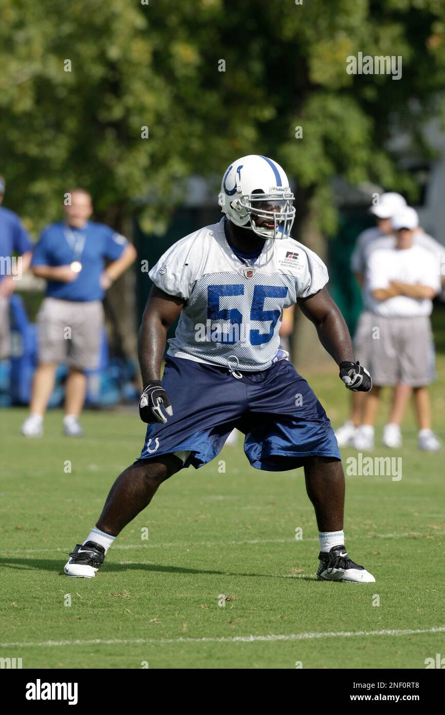 Indianapolis Colts linebacker Clint Session during the NFL team's ...