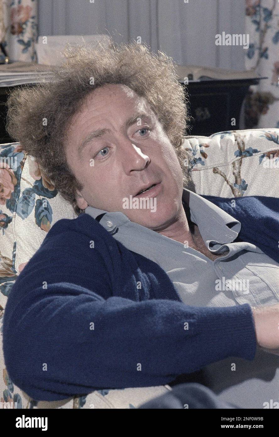 Actor Gene Wilder is shown during an interview with Jean Claude Bouis ...